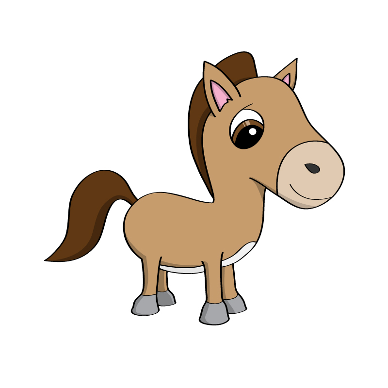 Cute cartoon illustration of a pony by Mischoko on DeviantArt