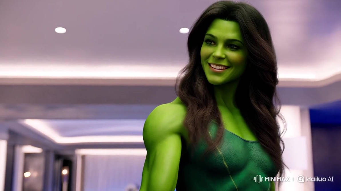 She-Hulk flirts with man by shf500 on DeviantArt
