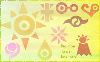 Digimon Crest Brushes by shinneth on DeviantArt