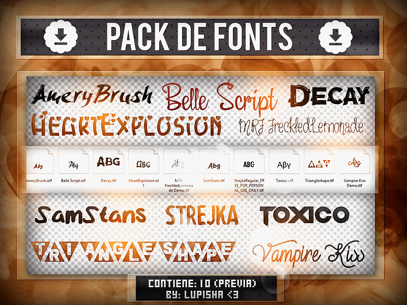 +FONTS PACK 5 by LupishaGreyDesigns on DeviantArt