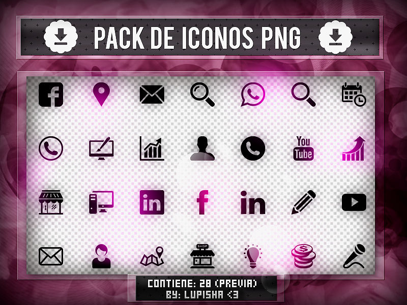+PACK DE ICONOS PNG by LupishaGreyDesigns on DeviantArt