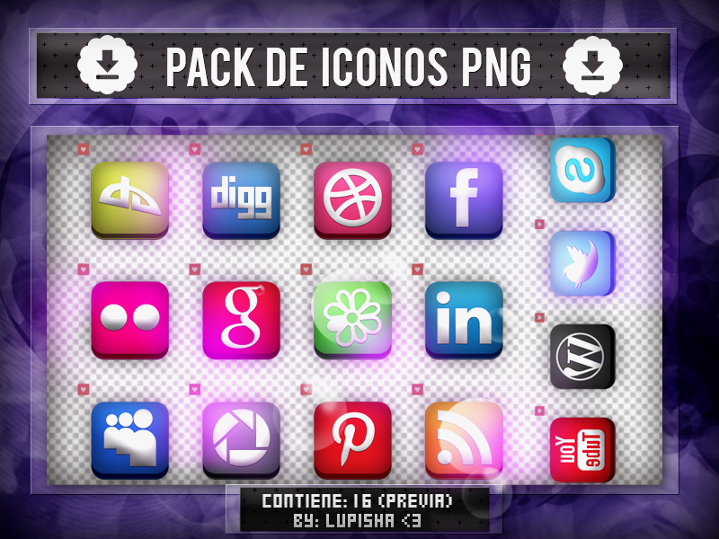 +PACK DE ICONOS WEB PNG by LupishaGreyDesigns on DeviantArt