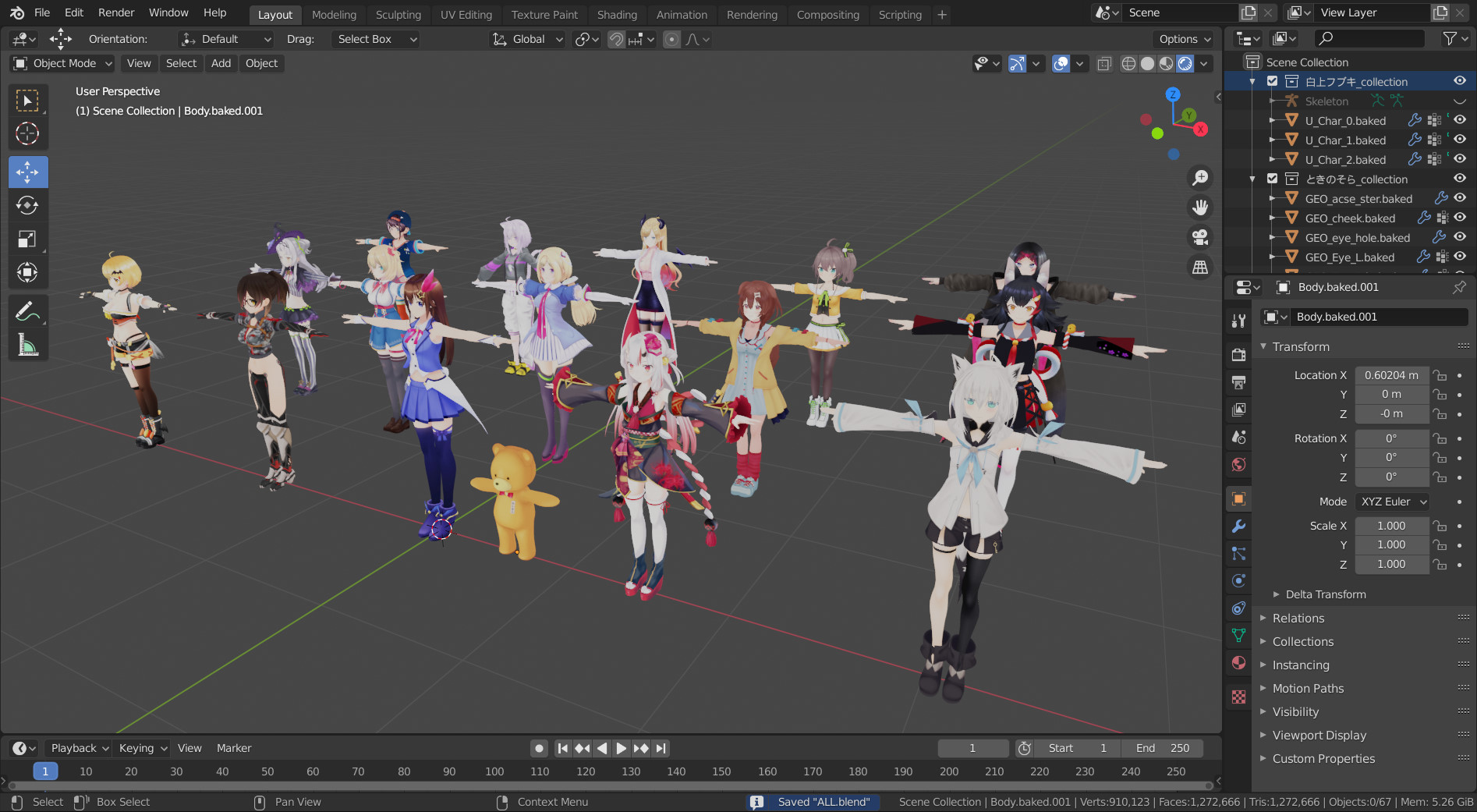 hololive models by Rapture001 on DeviantArt