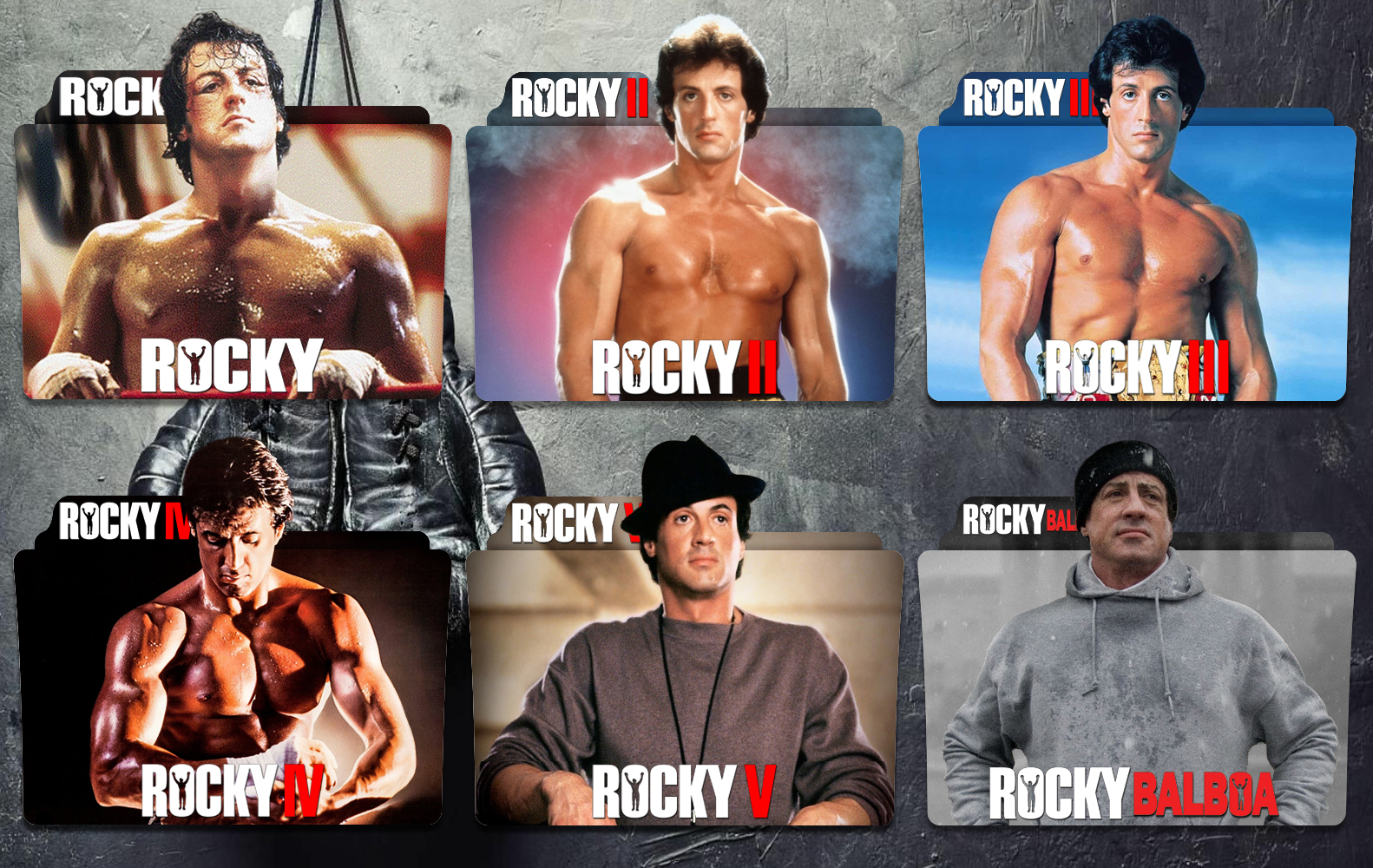 Rocky Film Series Folder Icons by Harry312 on DeviantArt