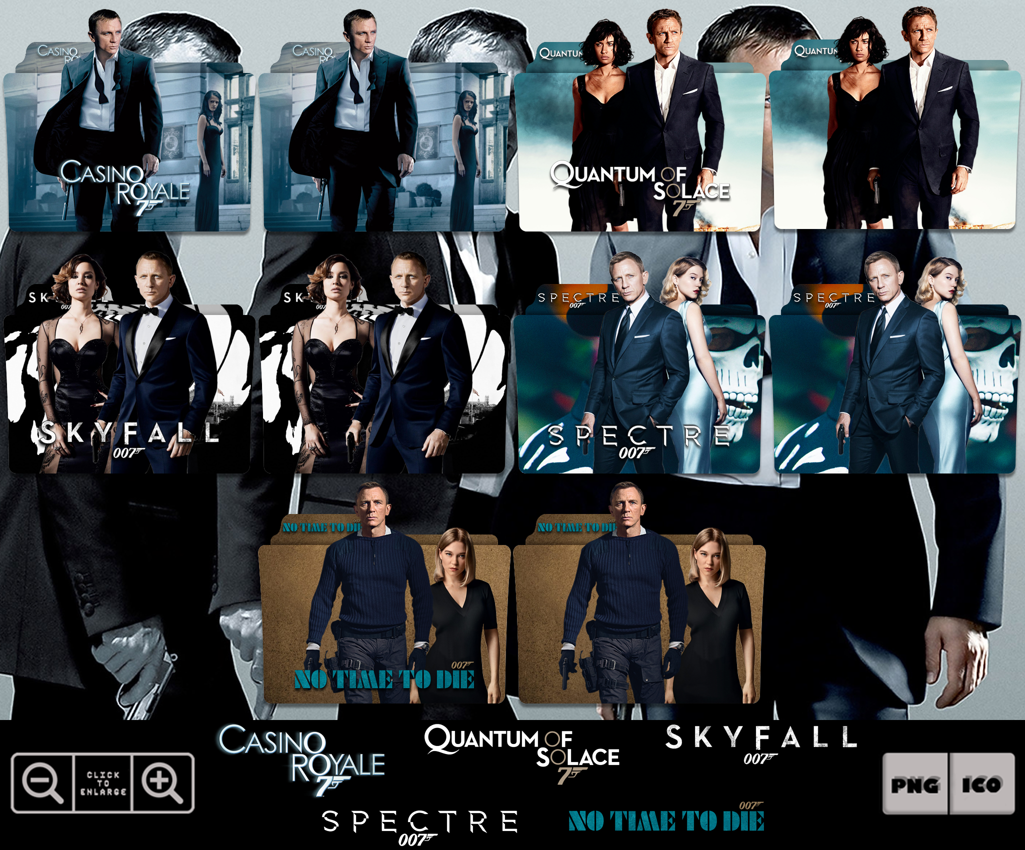 Daniel Craig's James Bond Film Series Folder Icons by Harry312 on ...
