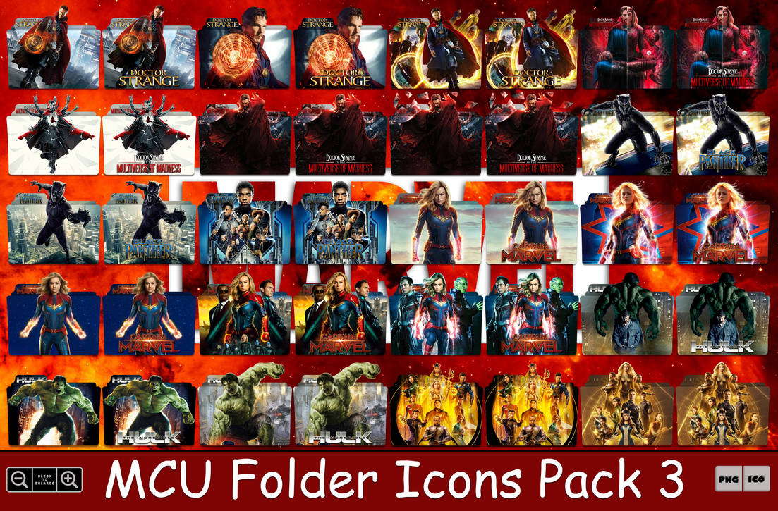Marvel Cinematic Universe Folder Icons Pack 3 by Harry312 on DeviantArt