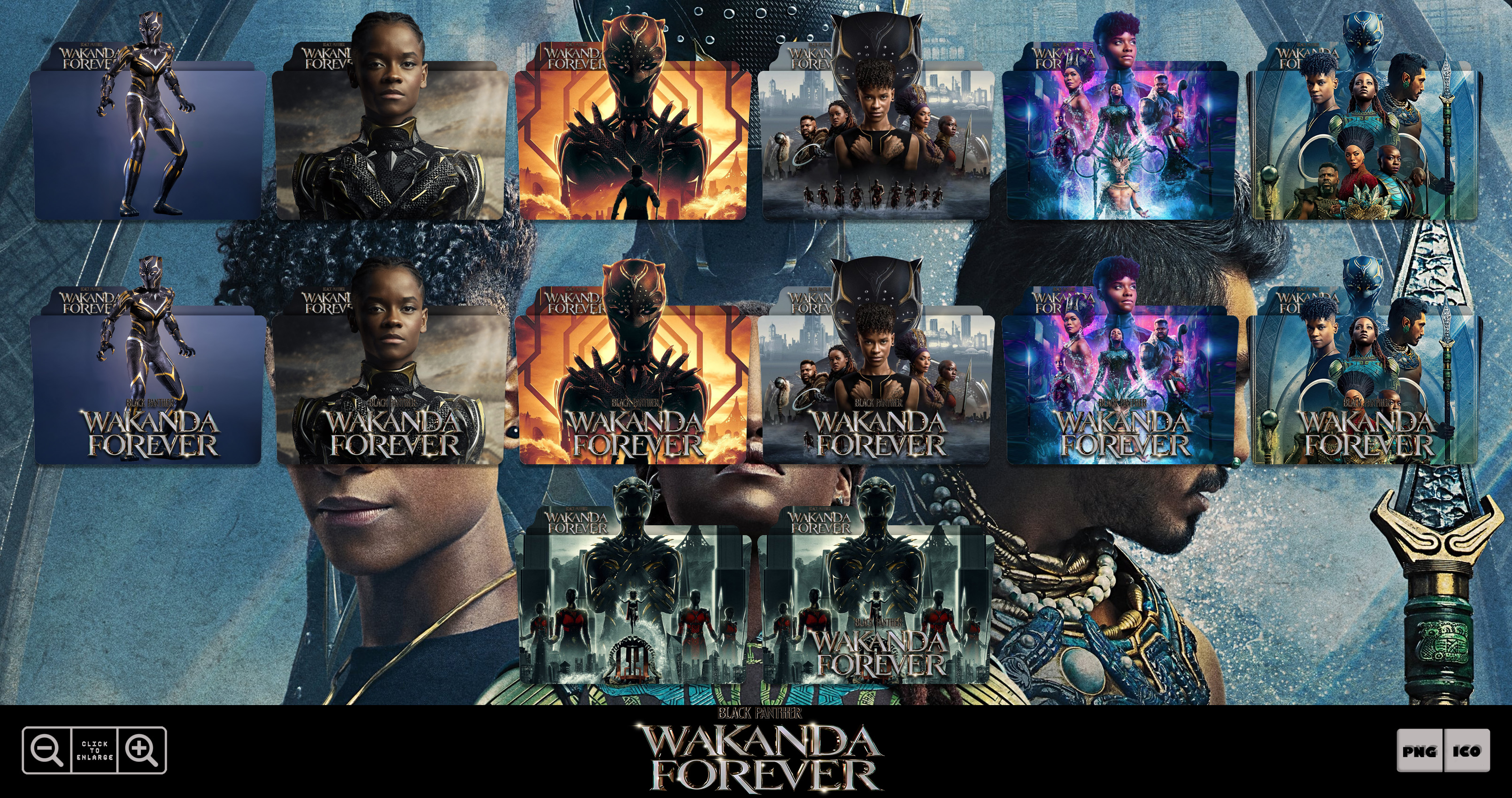 Black Panther - Wakanda Forever Folder Icons by Harry312 on DeviantArt