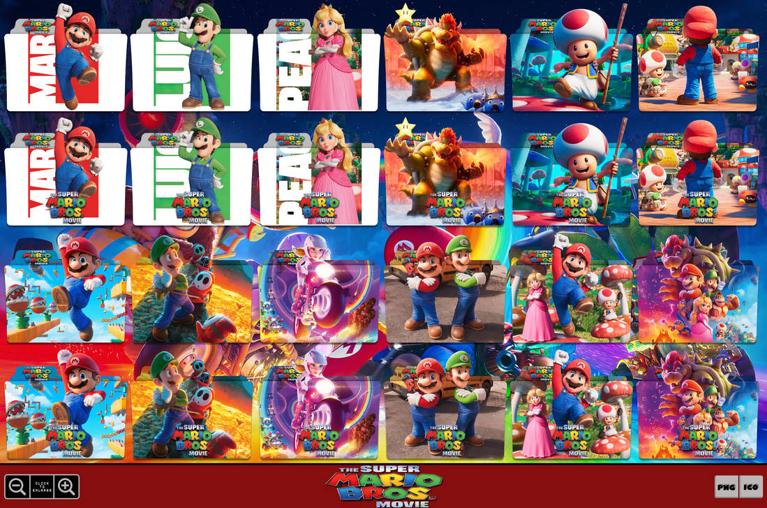 The Super Mario Bros. Movie Folder Icons by Harry312 on DeviantArt