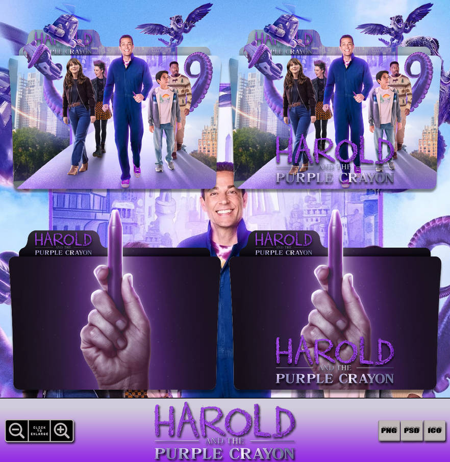 Harold and the Purple Crayon Folder Icons by Harry312 on DeviantArt