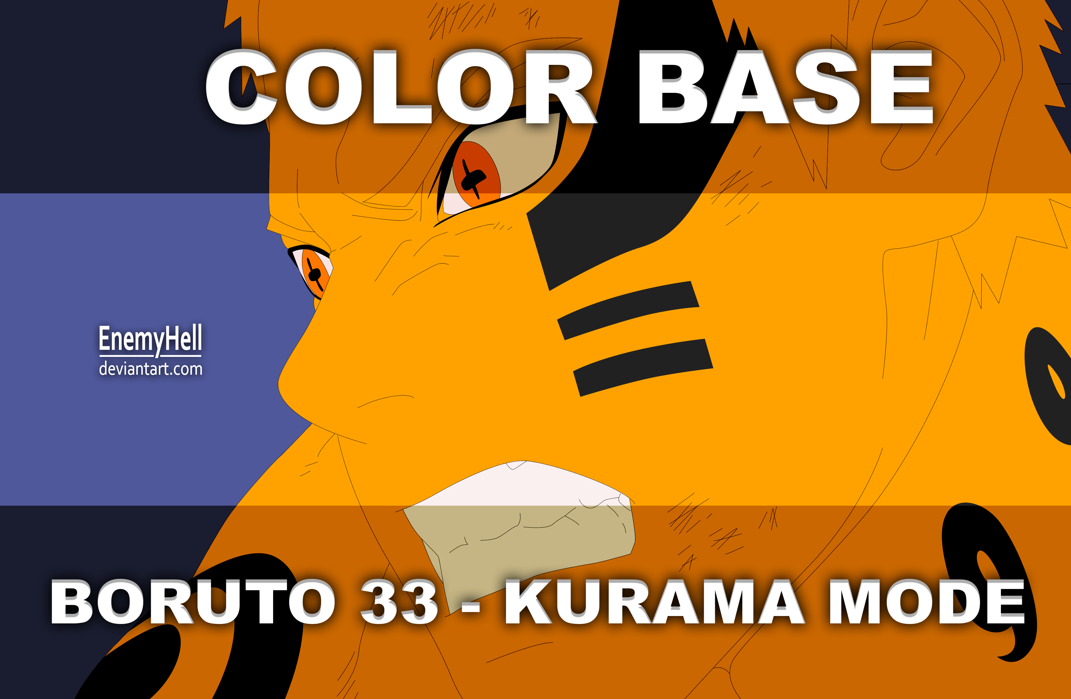 Boruto 33 - Kurama Mode COLOR BASE by EnemyHell on DeviantArt