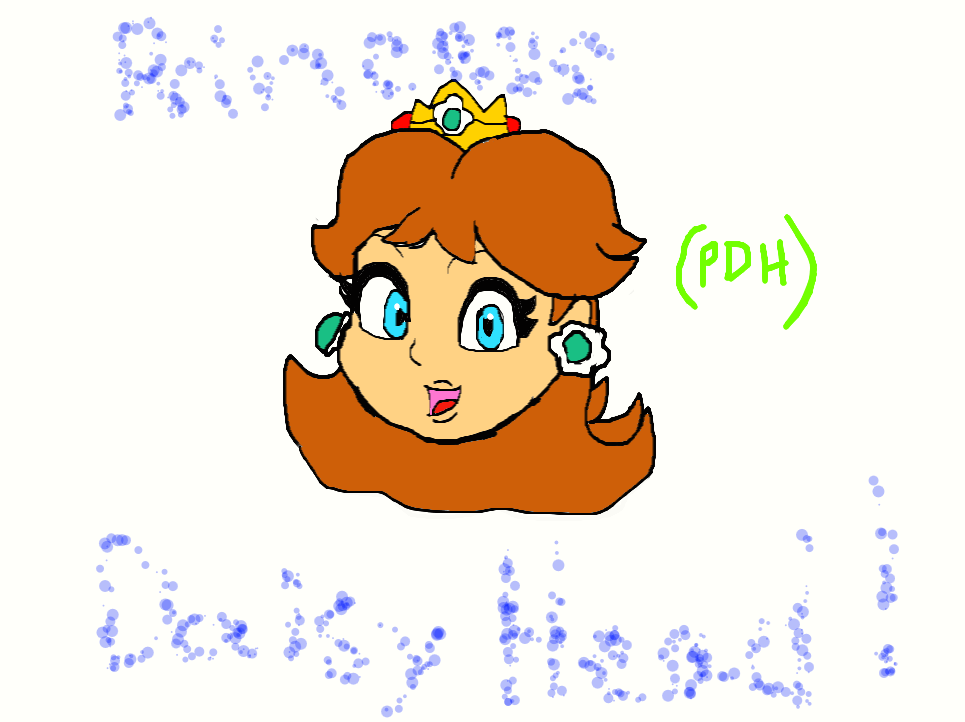Princess Daisy Head!!! by EtheralMoonlight on DeviantArt