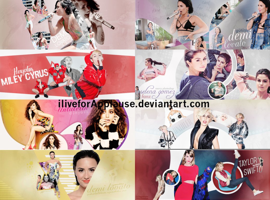 PSD HEADER PACK Part 1 by iliveforApplause by iliveforApplause on DeviantArt