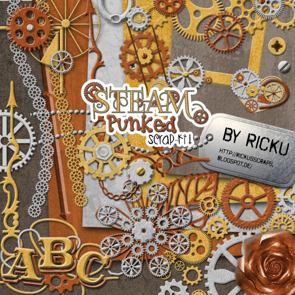 Steampunked Scrap-Kit (Freebie) by Rickulein on DeviantArt