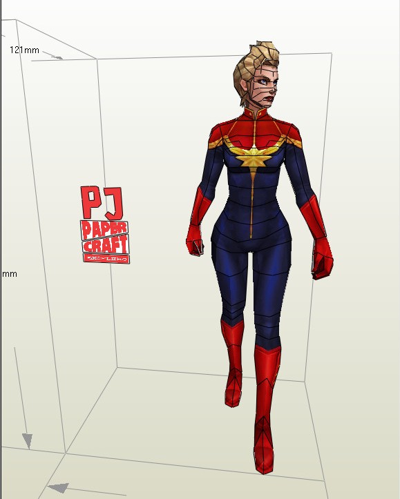 Captain Marvel by PJExceleroPapercraft on DeviantArt