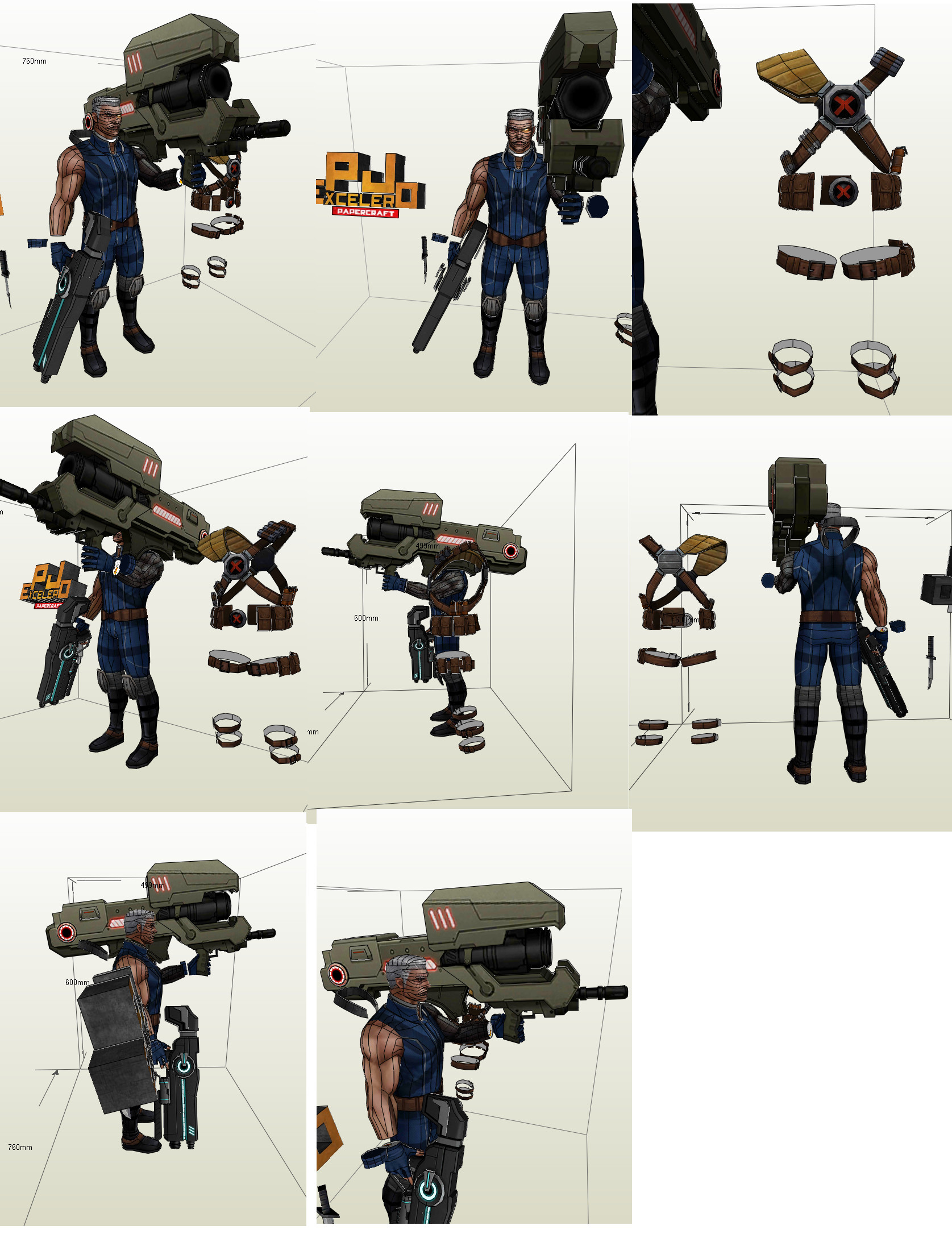 Cable Full by PJExceleroPapercraft on DeviantArt