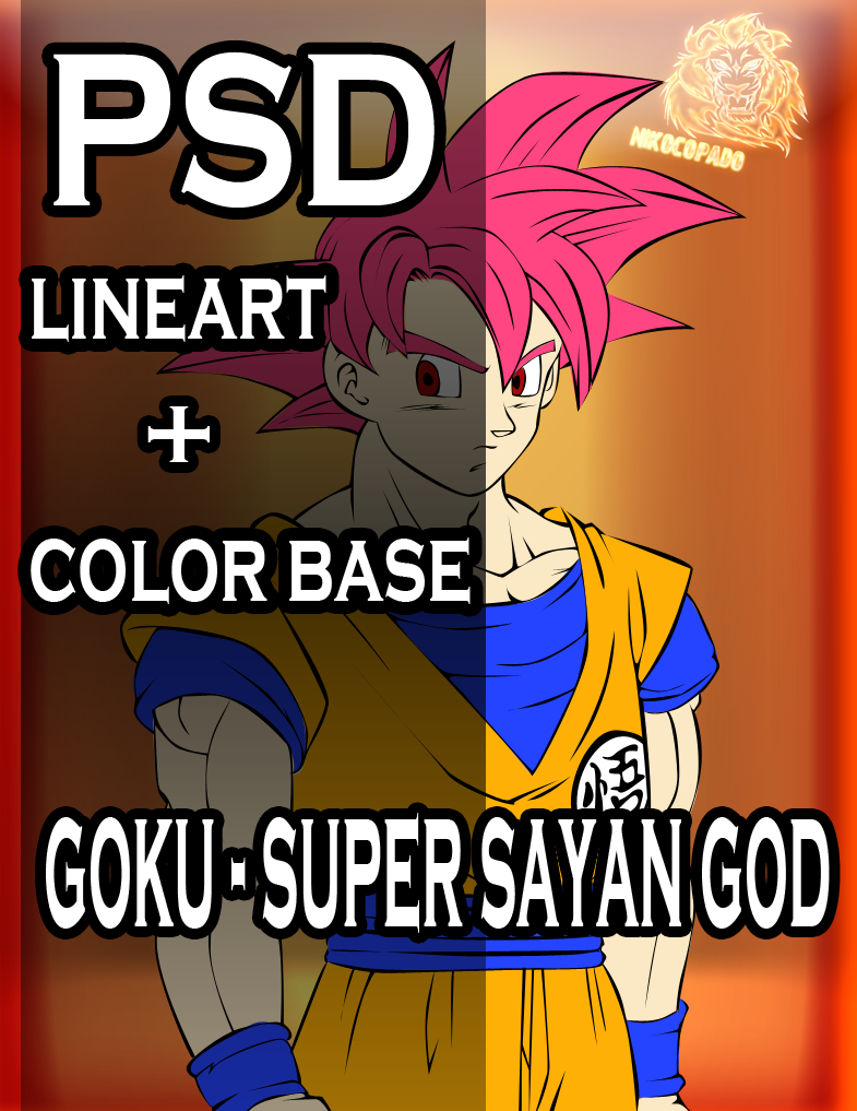 Goku - SsjG [PSD] by nikocopado on DeviantArt