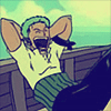 Laughing Zoro by AiziBlackleg on DeviantArt