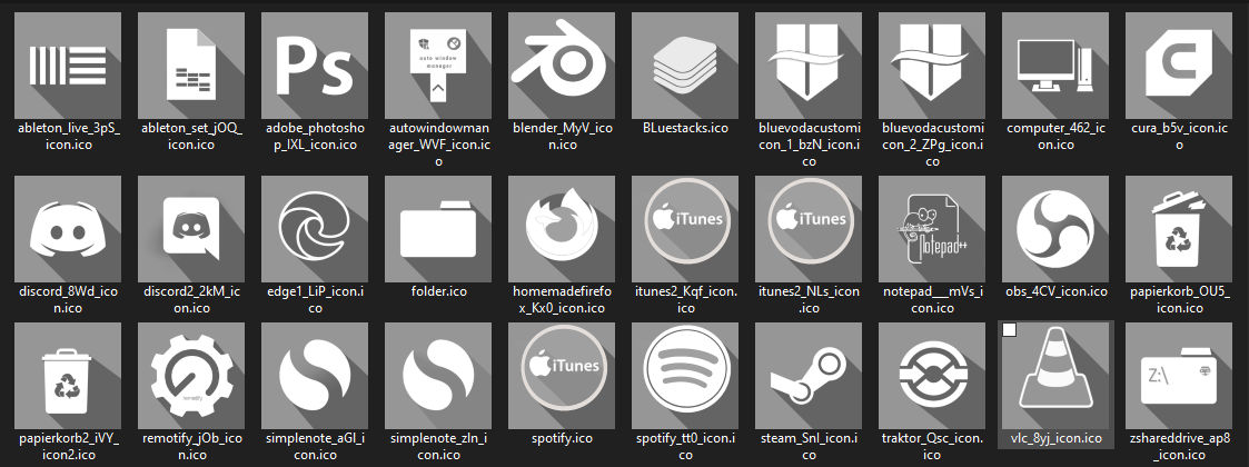 Grey Shadow Icon Pack - Additions by thecorruptmod on DeviantArt
