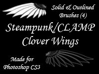 Steampunk-Clamp Clover Wings by kalty-salty on DeviantArt