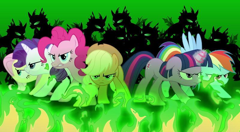 Mane 6 - Battle Pose Vector by BonyRaptor101 on DeviantArt