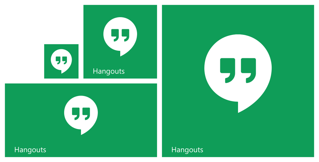 Google Hangouts Windows 8.1 Start Tile Set by Necromod on DeviantArt