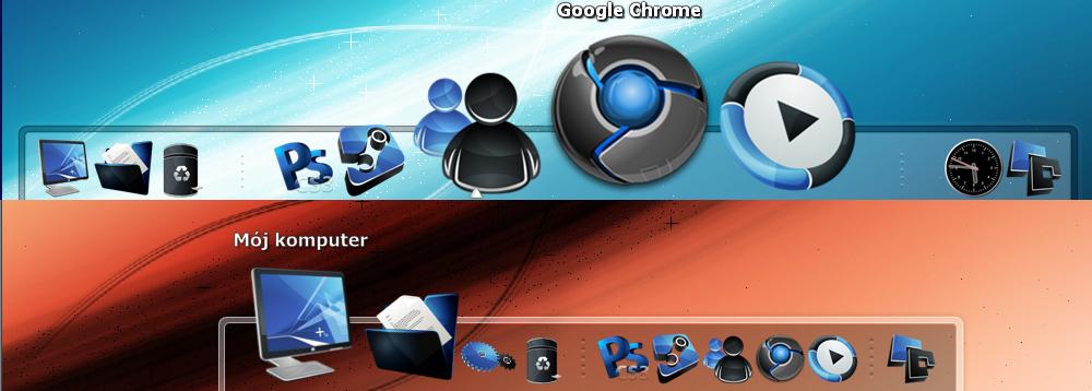 Glass RocketDock 1.5 by celes15 on DeviantArt