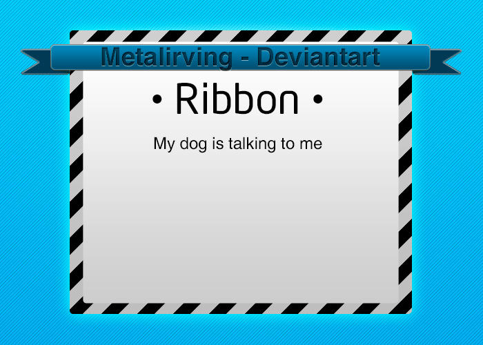 Rectangular Ribbon .PSD by MetalIrving on DeviantArt