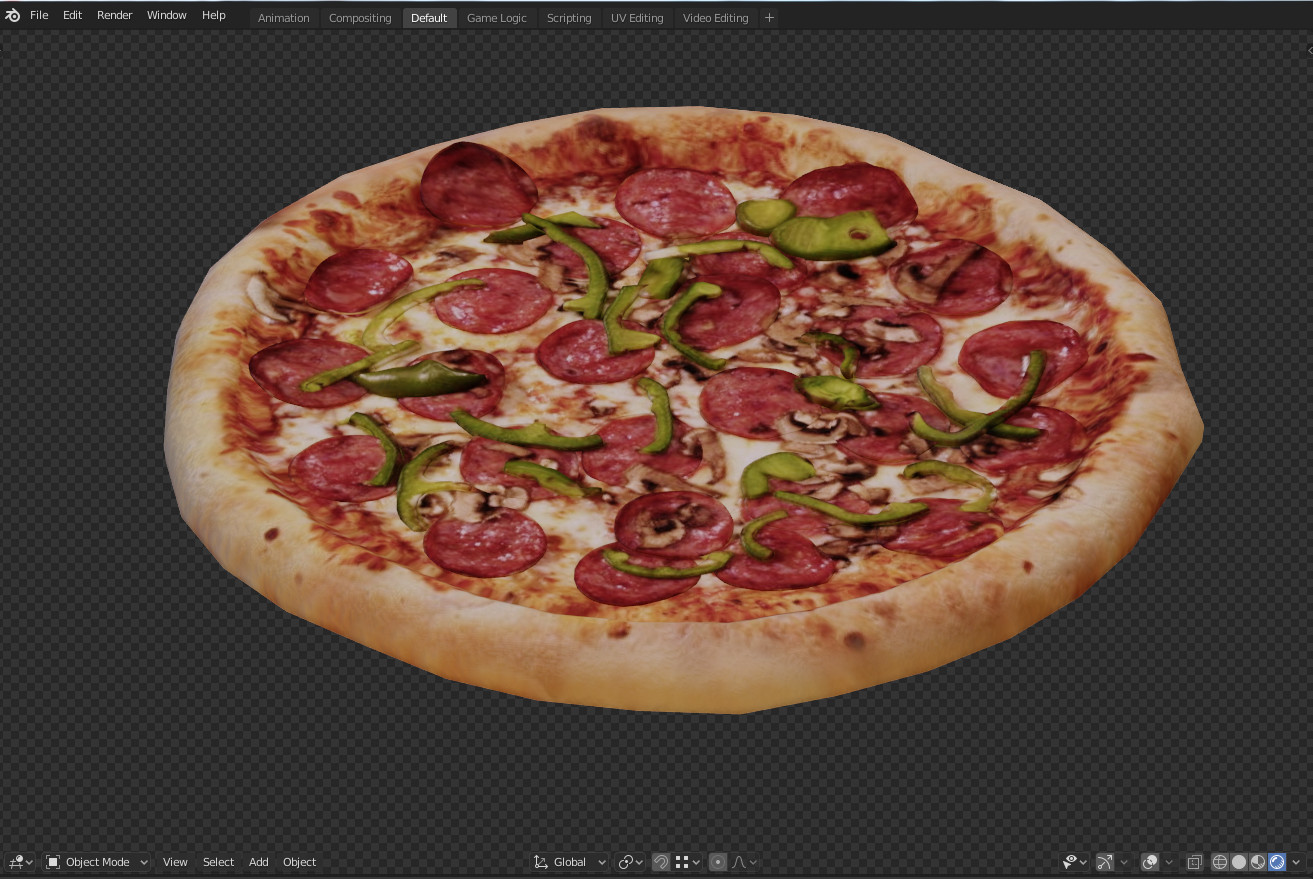 Pizza3D model by OCBacon on DeviantArt