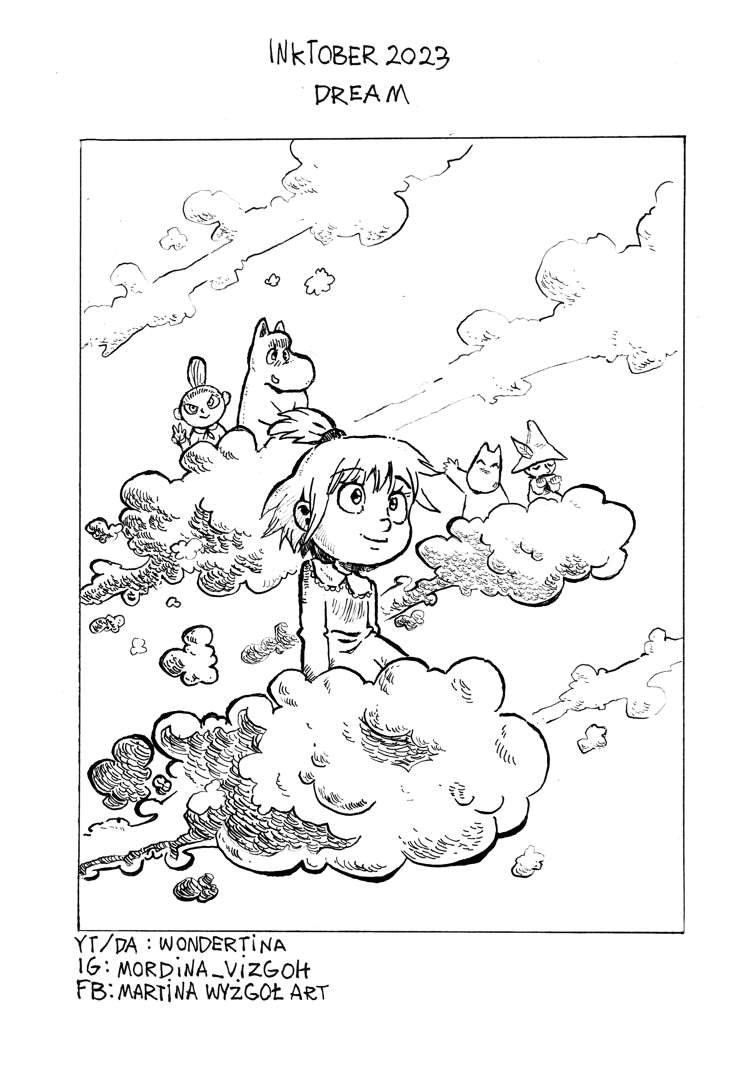 INKTOBER 2023 - 01 | Dream by WonderTina on DeviantArt