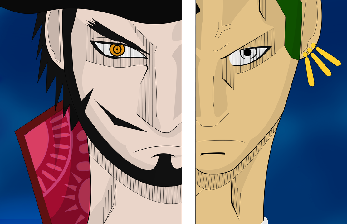 Zoro Vs Mihawk by ASSASSINC00KIE on DeviantArt