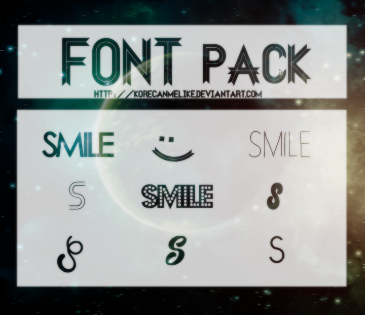 Font Pack by MinMelike on DeviantArt