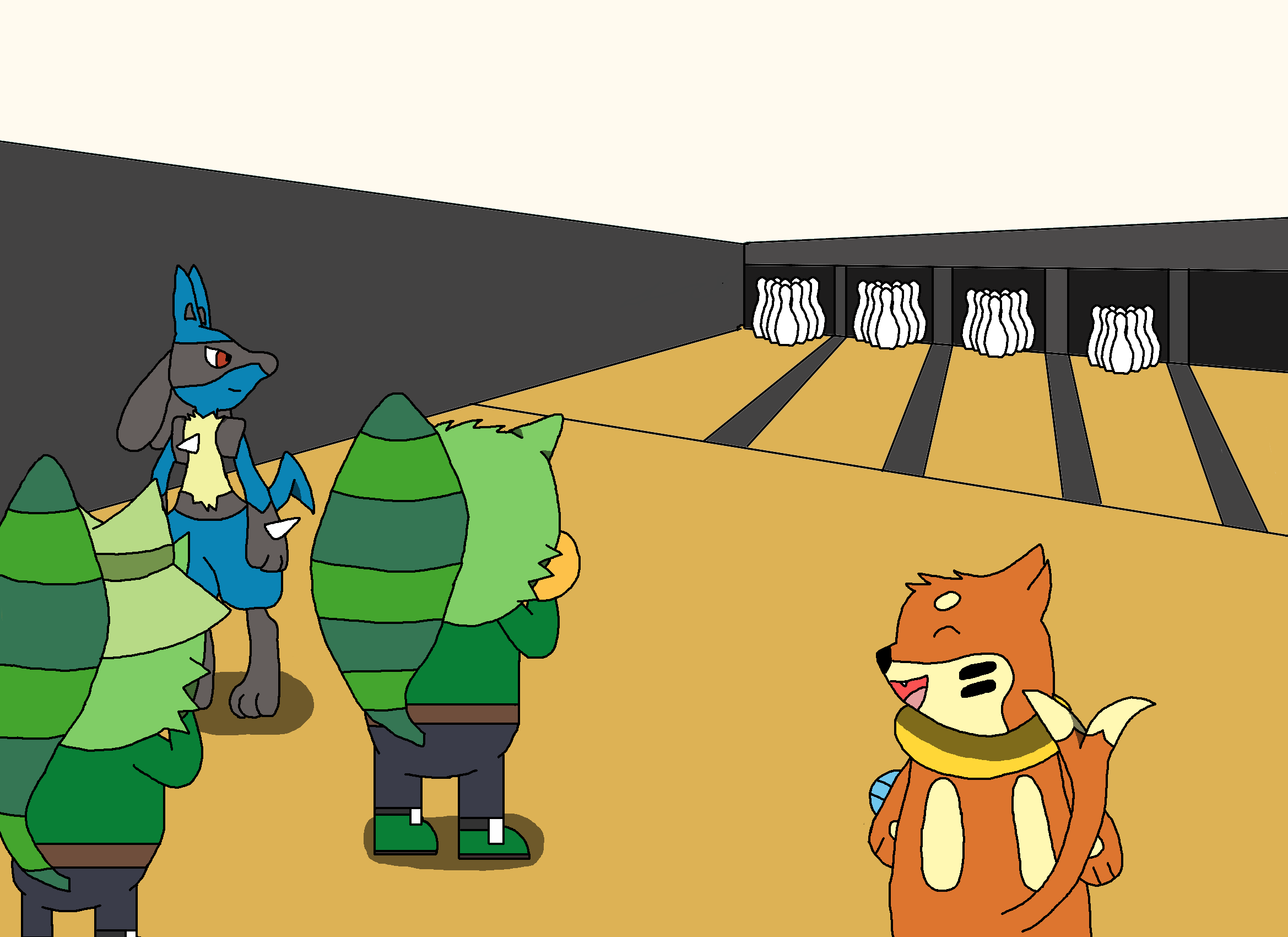 Bowling Together For The First Time by Buizermaniac1998 on DeviantArt
