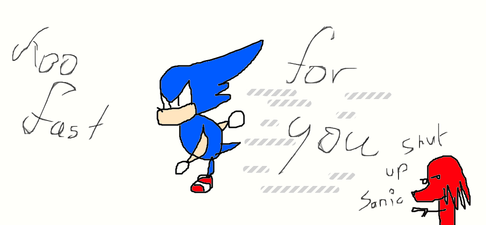SANIC FAST by GalaticSolgaleo on DeviantArt
