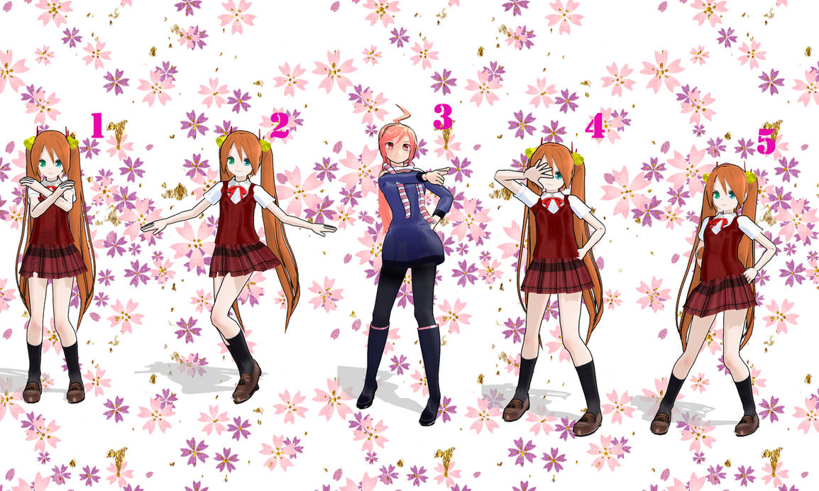MMD Pose pack 01 by RebirthAtDusk on DeviantArt