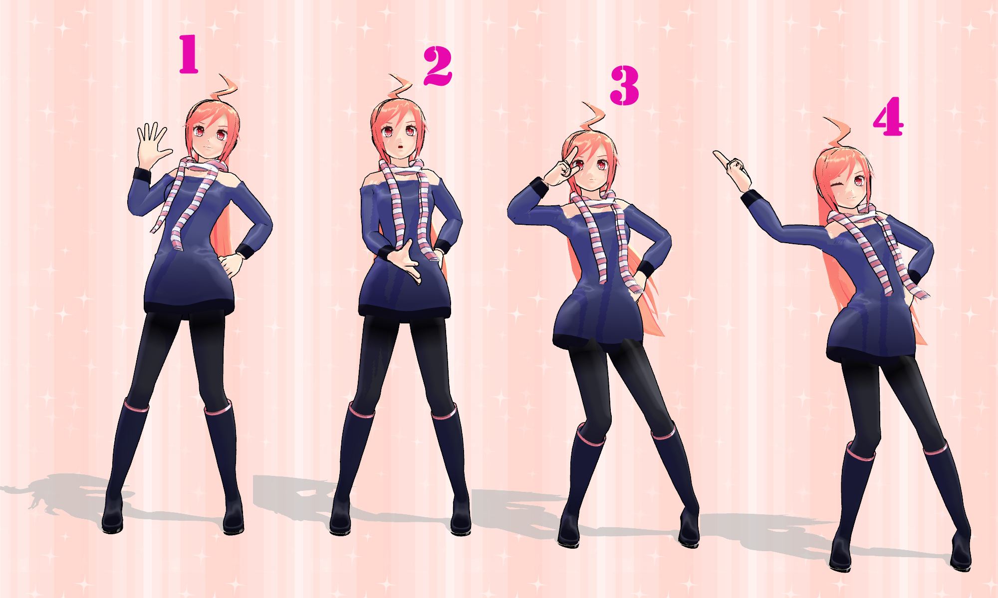 MMD Pose Pack 02 by RebirthAtDusk on DeviantArt