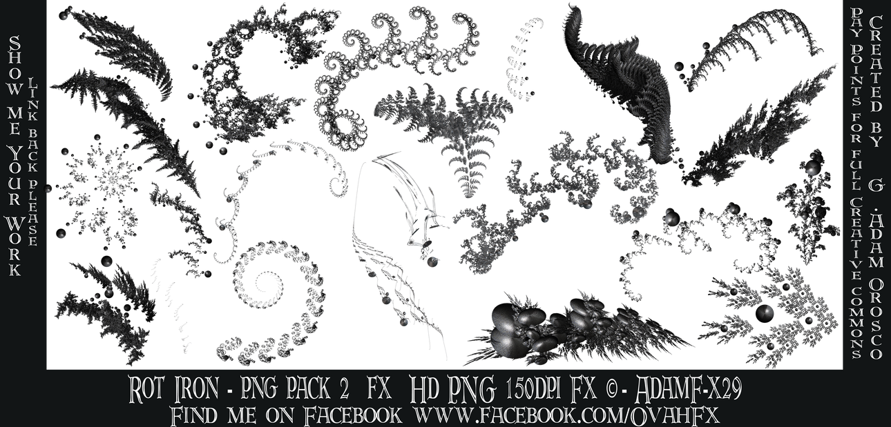 Rot Iron Fx PNG PACK 2 by ArtbyOvahFx on DeviantArt