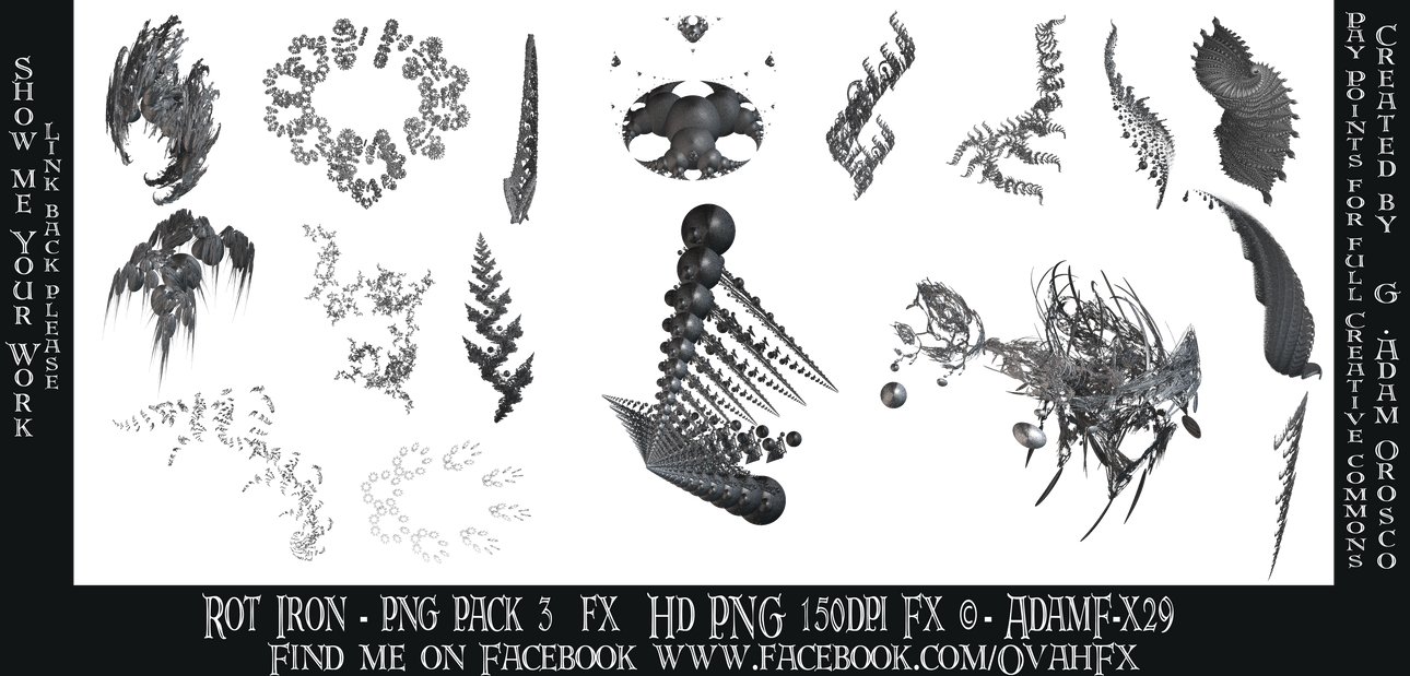 Rot Iron Fx PNG PACK 3 edited-1 by ArtbyOvahFx on DeviantArt