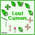 Leaf Cursor Pack by Emiiya on DeviantArt