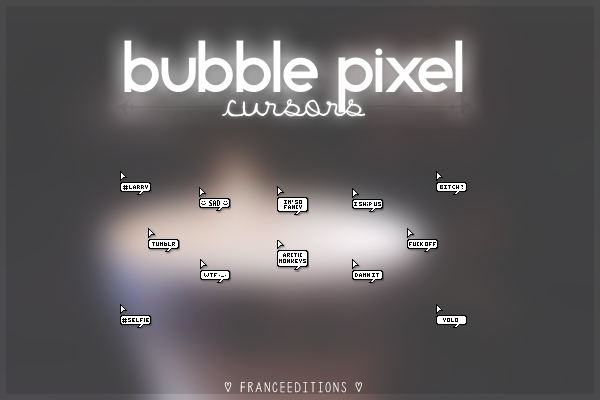 Bubble pixel cursors | Leer Descripcion by FranceEditions on DeviantArt