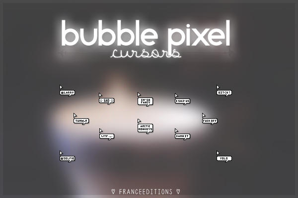 Bubble pixel cursors | Leer Descripcion by FranceEditions on DeviantArt