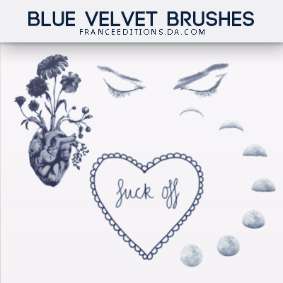 Blue Velvet // Brushes by FranceEditions on DeviantArt