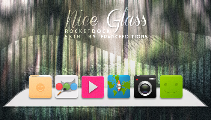 Nice Glass WHITE // ROCKETDOCK SKIN by FranceEditions on DeviantArt