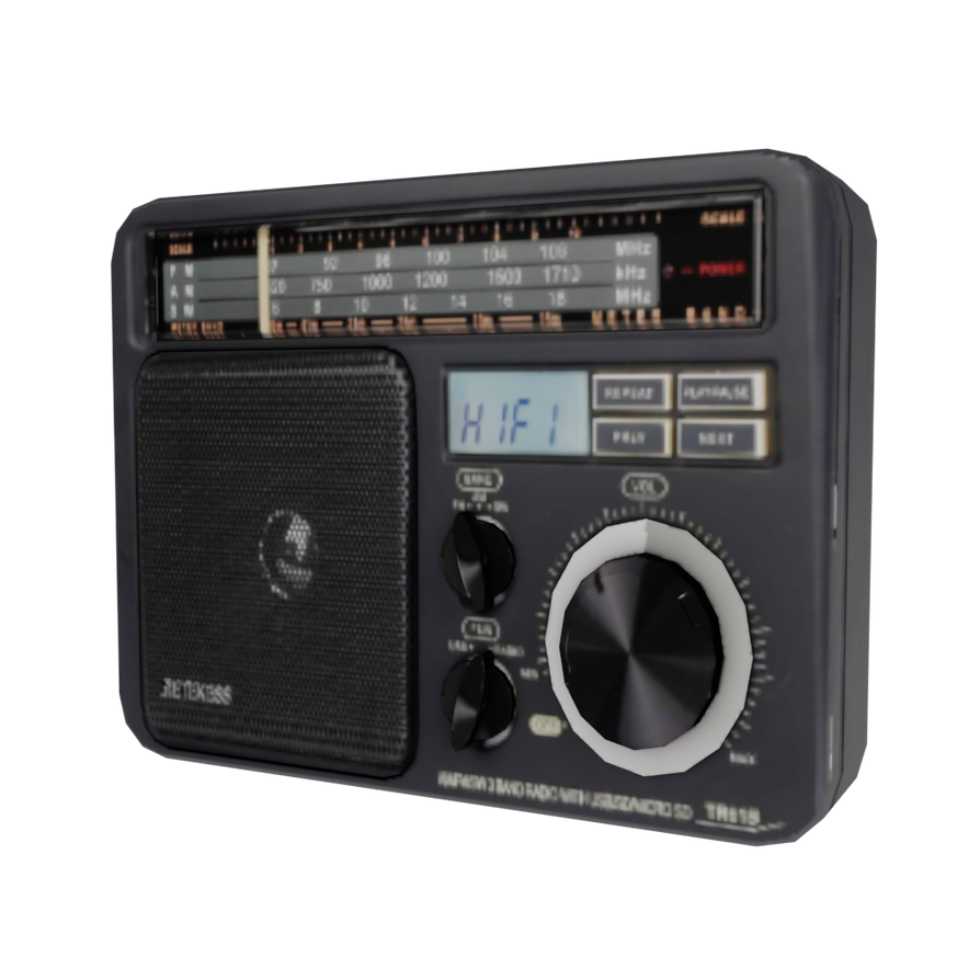 Low Rez Radio (.Blend) by PaperWyvern on DeviantArt