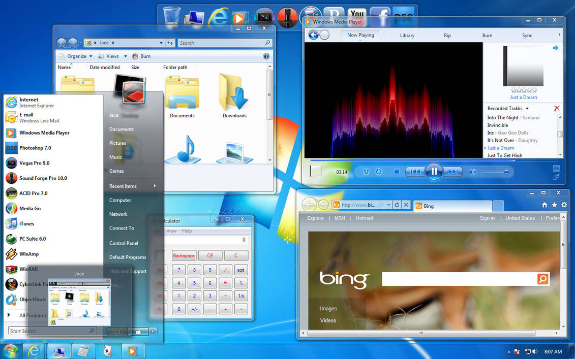 Windows 7 Theme for Vista by IIBuRsTz on DeviantArt