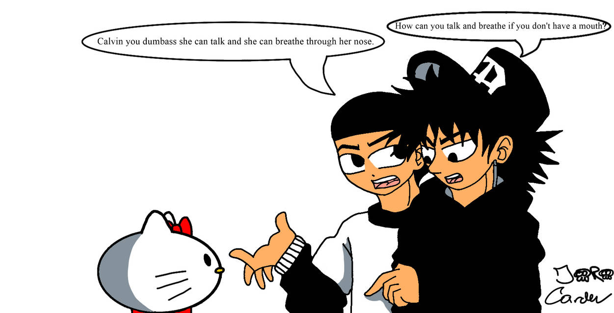 Calvin and Tae meets Hello Kitty by ShadowXConspiracy on DeviantArt