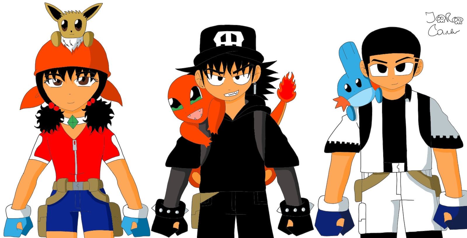 Pokemon Trainers by ShadowXConspiracy on DeviantArt