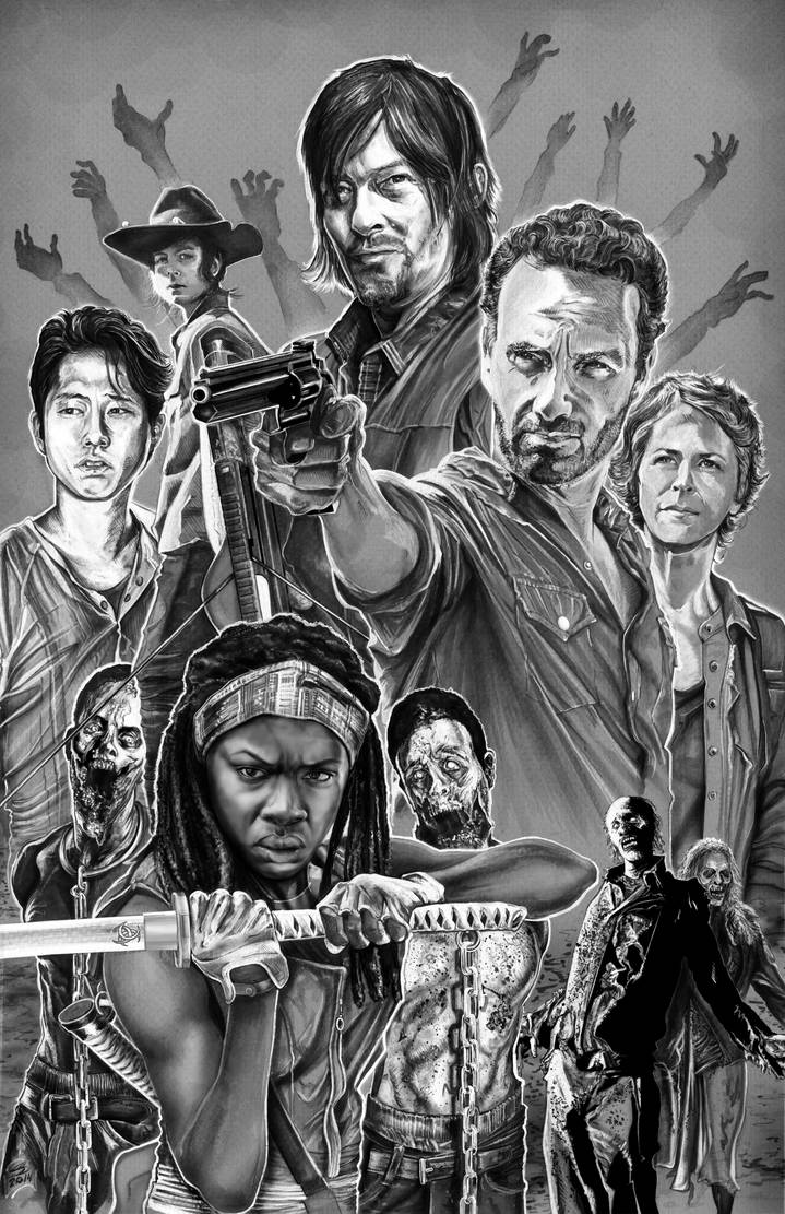 TWD Rick Daryl Michonne Carl Carol Walking Dead by SammyG23 on DeviantArt