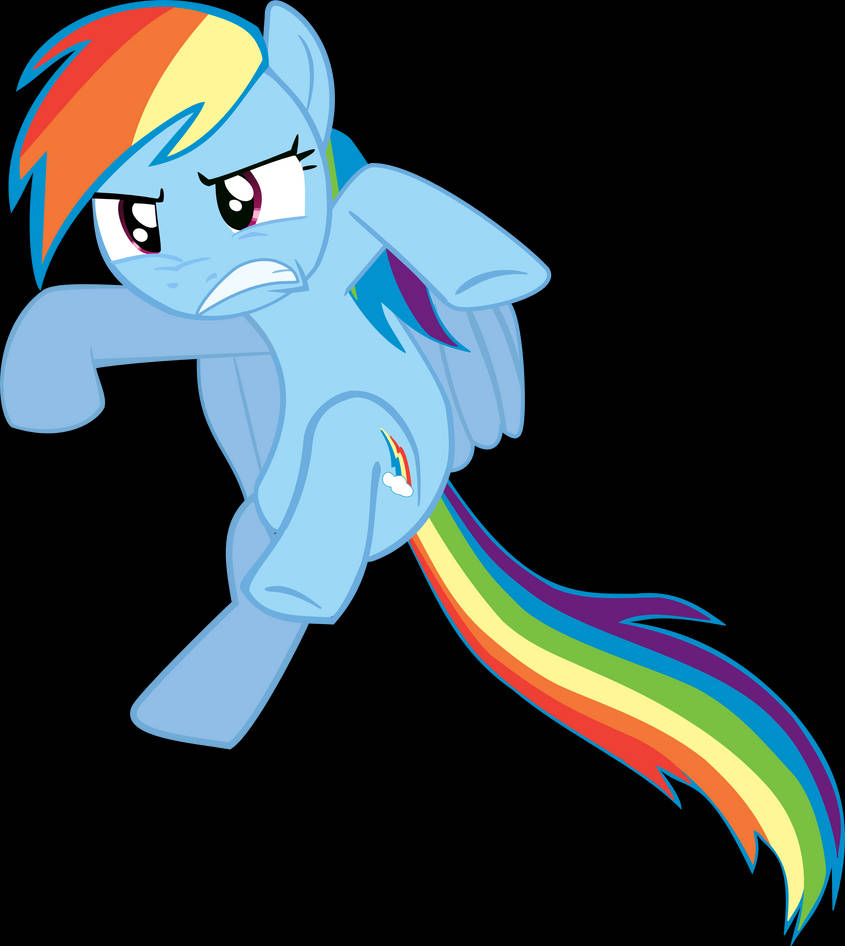 Rainbow Dash ready to fight vector by Kixalin on DeviantArt