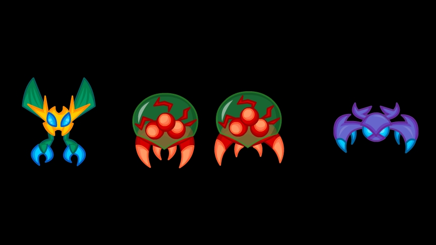 Animated Metroid Sprites 3: Monsters 2 by LegendaryFrog on DeviantArt
