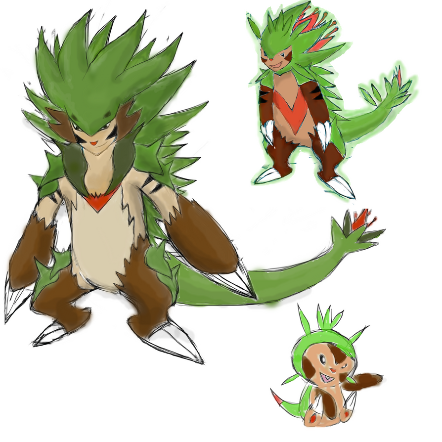 chespin evolution line by roblee96 on DeviantArt